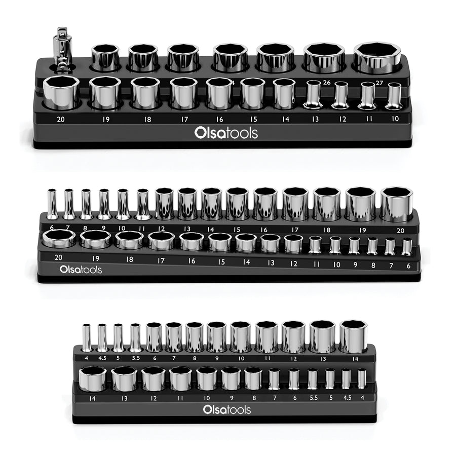2-Row Magnetic Socket Holder | #1 Top Rated Socket Organizer – Olsa Tools