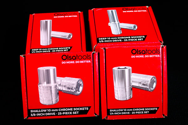 100-piece 10 mm Chrome Socket Set | Olsa Tools