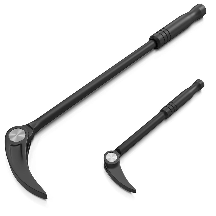 Olsa Tools 2 Piece Indexing Pry Bar Set | Heavy Duty 10" and 20" Long ...