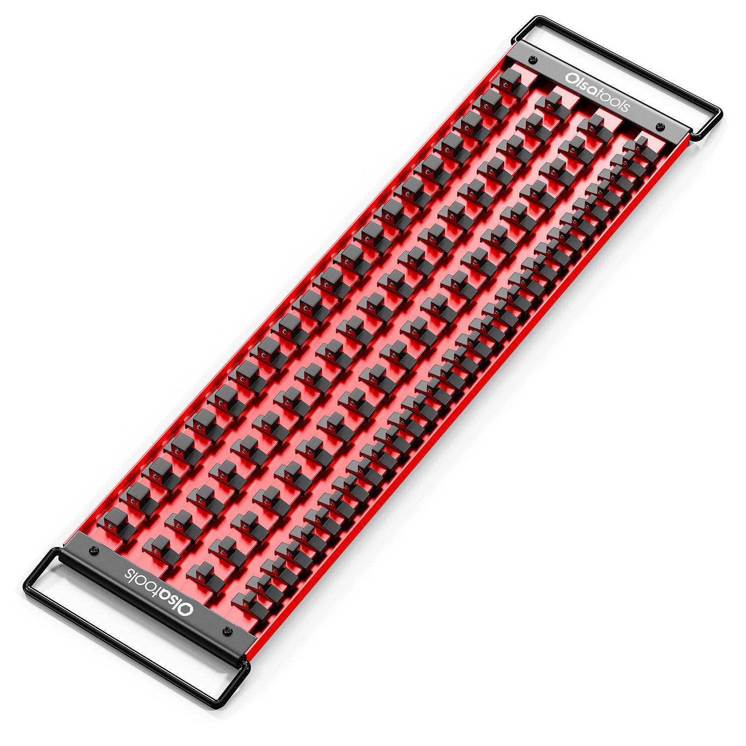 90-Slot Portable Aluminum Socket Tray | Olsa Tools®