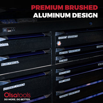 Premium Aluminum Magnetic Toolbox Emblems | Olsa Tools®