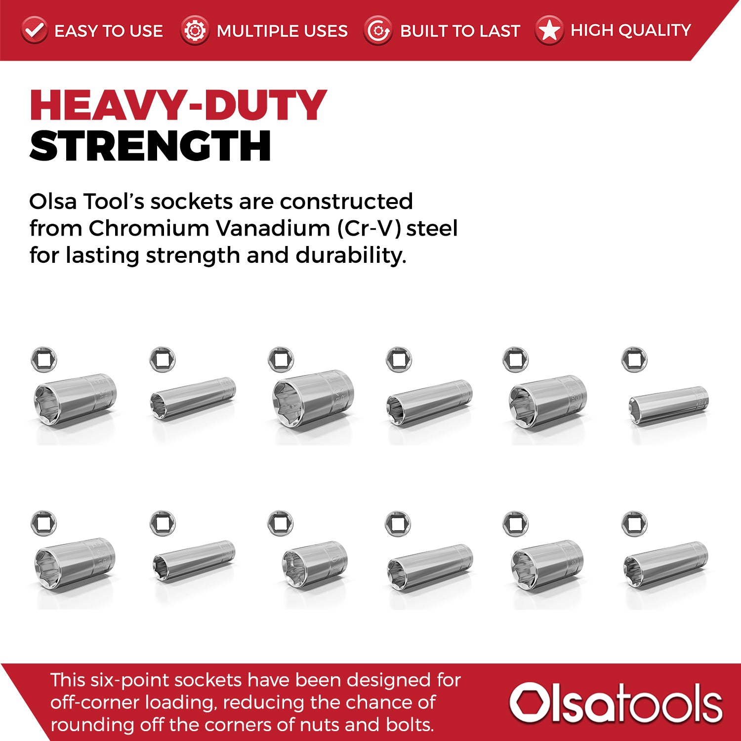 Professional-Grade Chrome Socket Sets | Olsa Tools | Olsa Tools