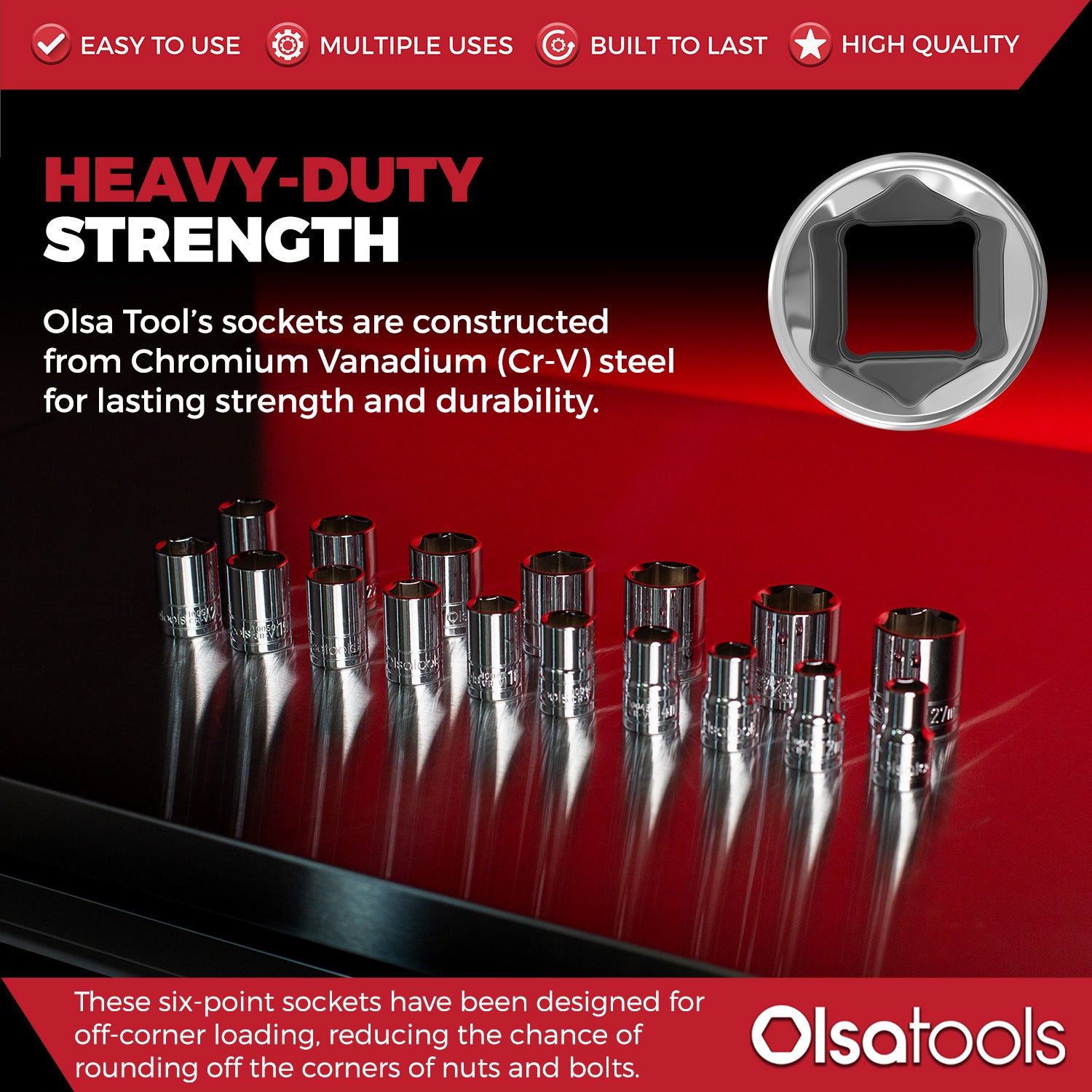 Professional-Grade Chrome Socket Sets | Olsa Tools | Olsa Tools