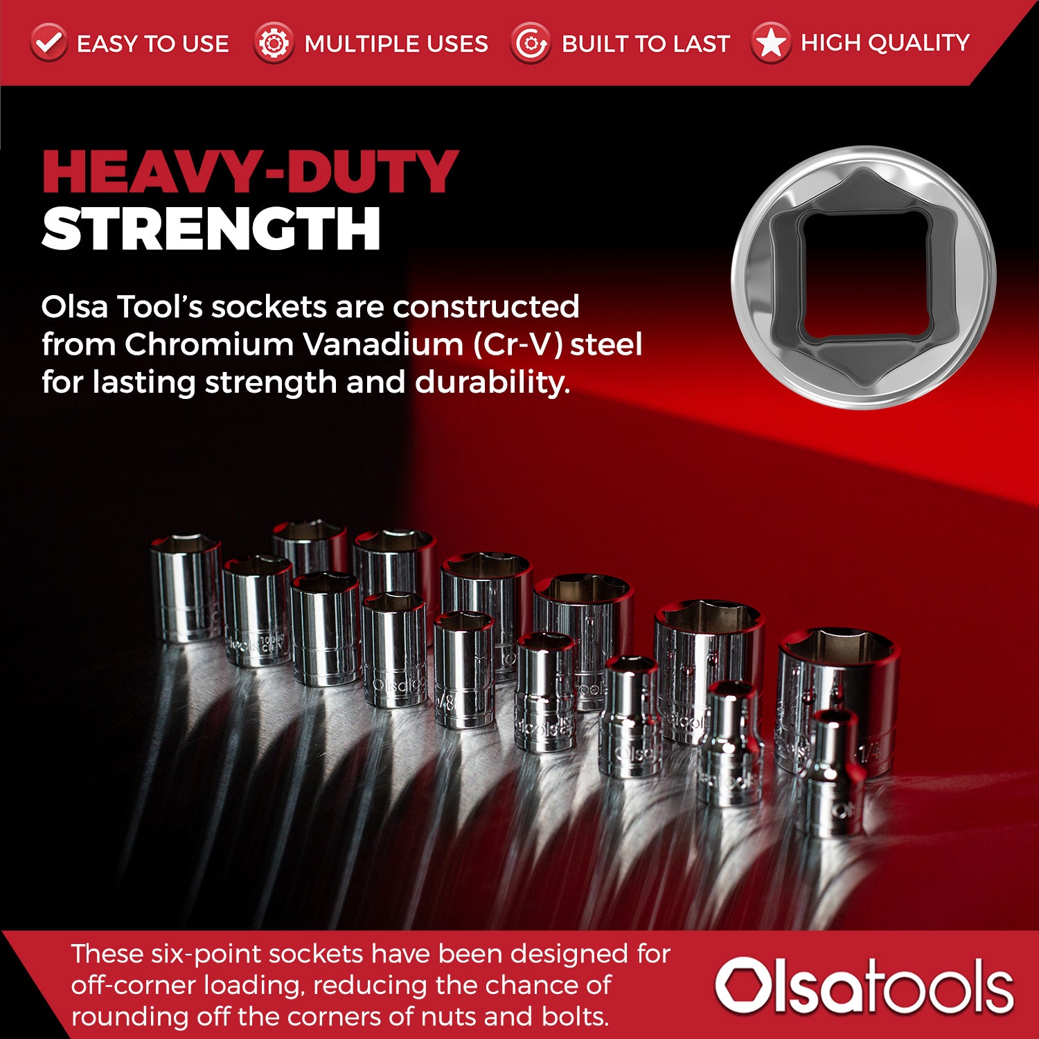 Professional-Grade Chrome Socket Sets | Olsa Tools | Olsa Tools