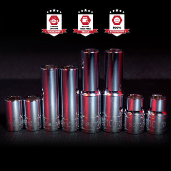100-piece 10 mm Chrome Socket Set | Olsa Tools