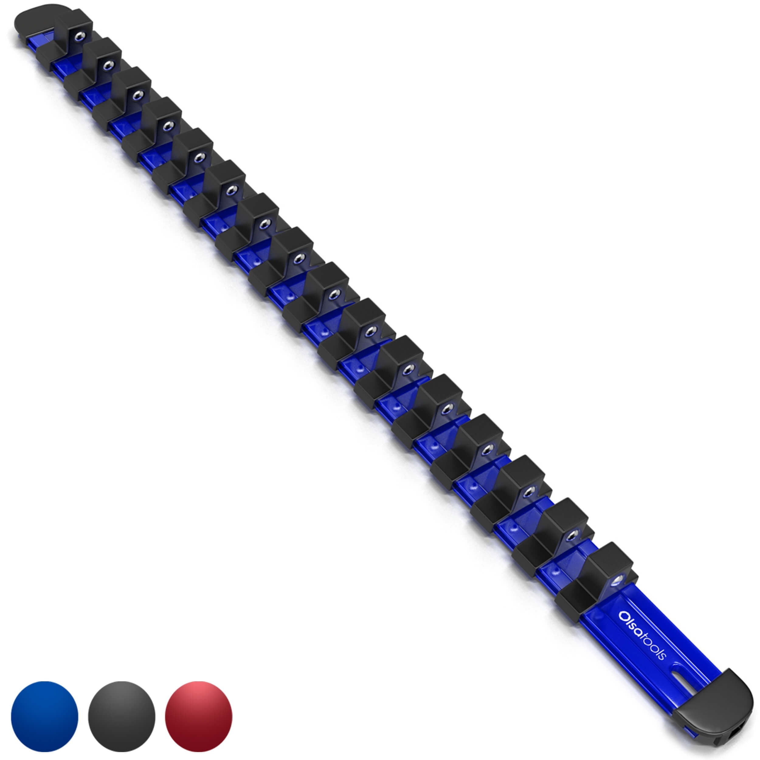 Aluminum Socket Organizer Rails with Locking End Caps | Olsa Tools