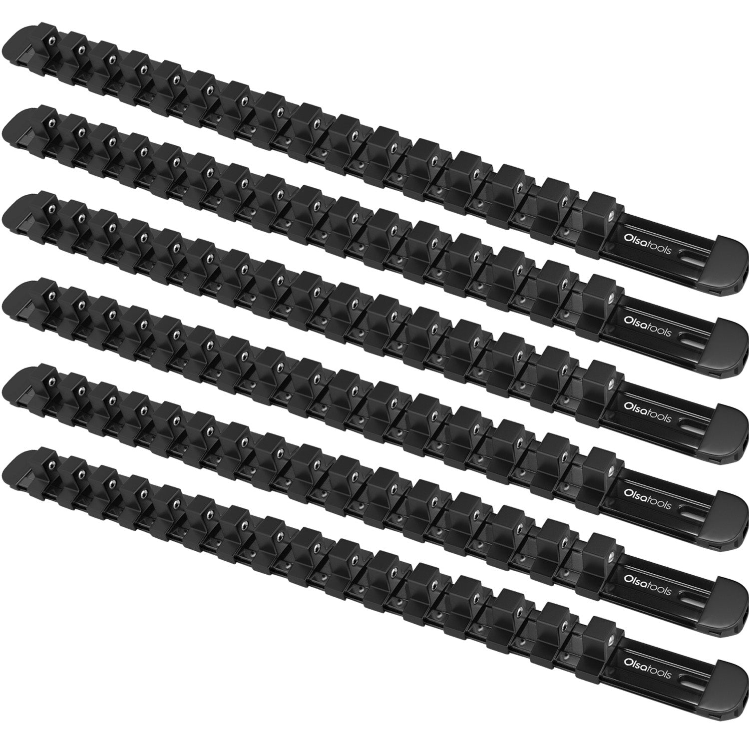 Aluminum Socket Organizer Rails with Locking End Caps | Olsa Tools