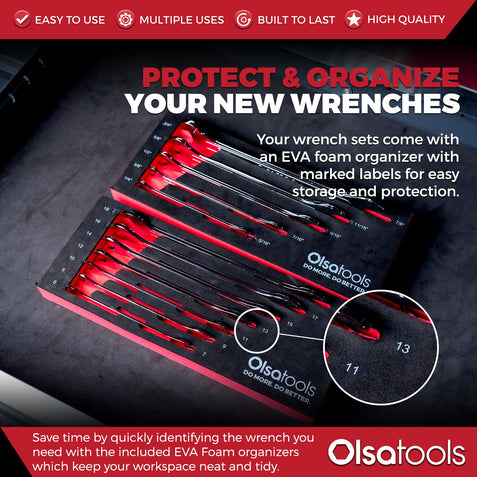 Slim Profile Wrench Set | Olsa Tools | Olsa Tools