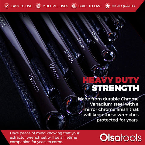 Olsa Tools Offset Bolt Extractor Wrench Set | Olsa Tools