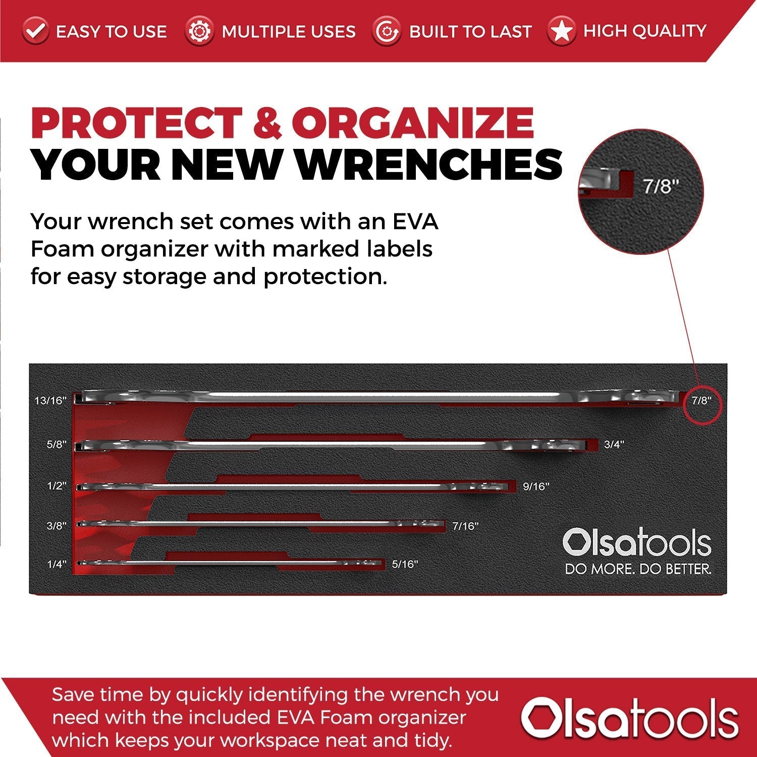 Slim Profile Wrench Set | Olsa Tools | Olsa Tools