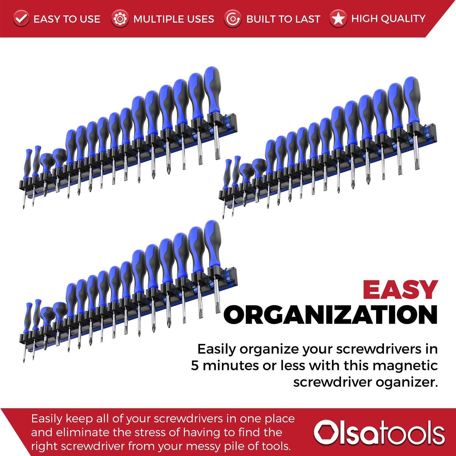 Screwdriver Organizer | Screwdriver Holder | Olsa Tools | Olsa Tools