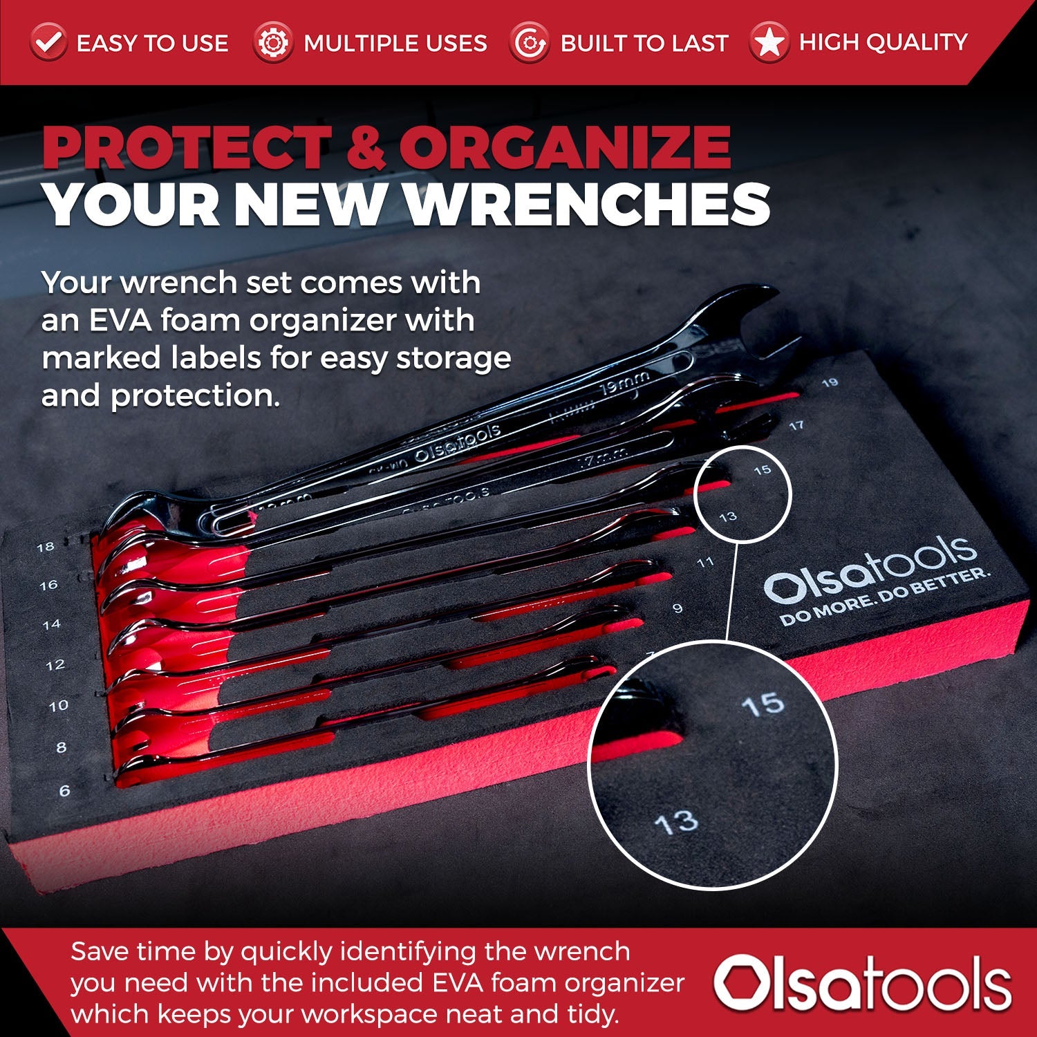Slim Profile Wrench Set | Olsa Tools | Olsa Tools