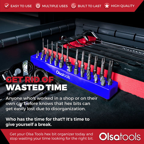 Hex Bit Organizer | Hex Bit Storage | Olsa Tools | Olsa Tools