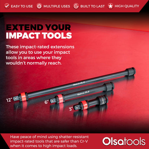 Olsa Tools | Locking Impact Socket Extension | Olsa Tools