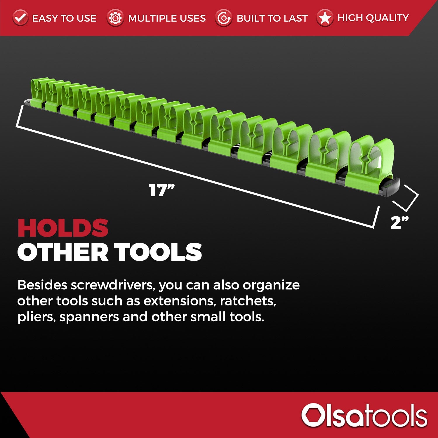 Wall Mount Screwdriver Holder | Olsa Tools