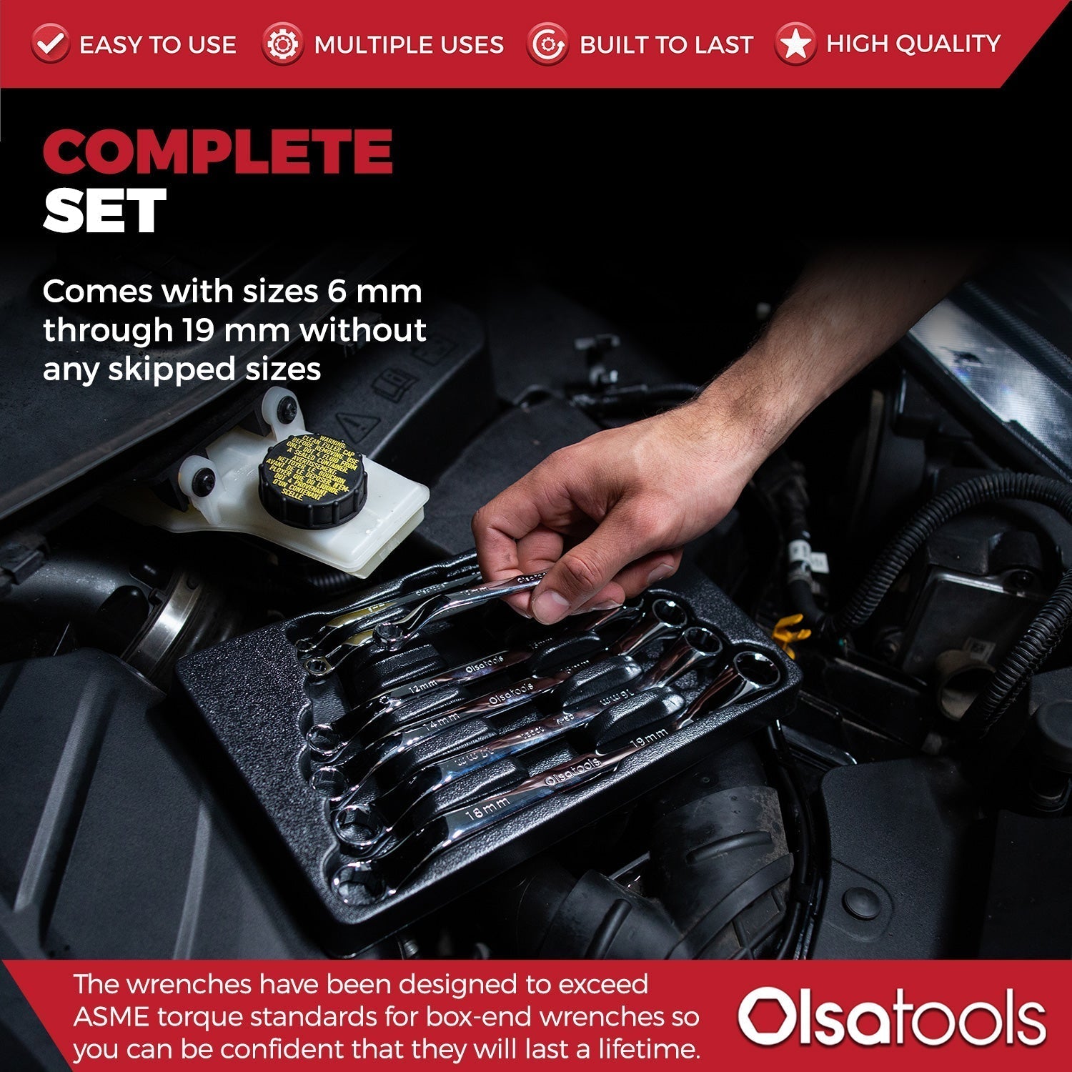 Olsa Tools Offset Bolt Extractor Wrench Set | Olsa Tools