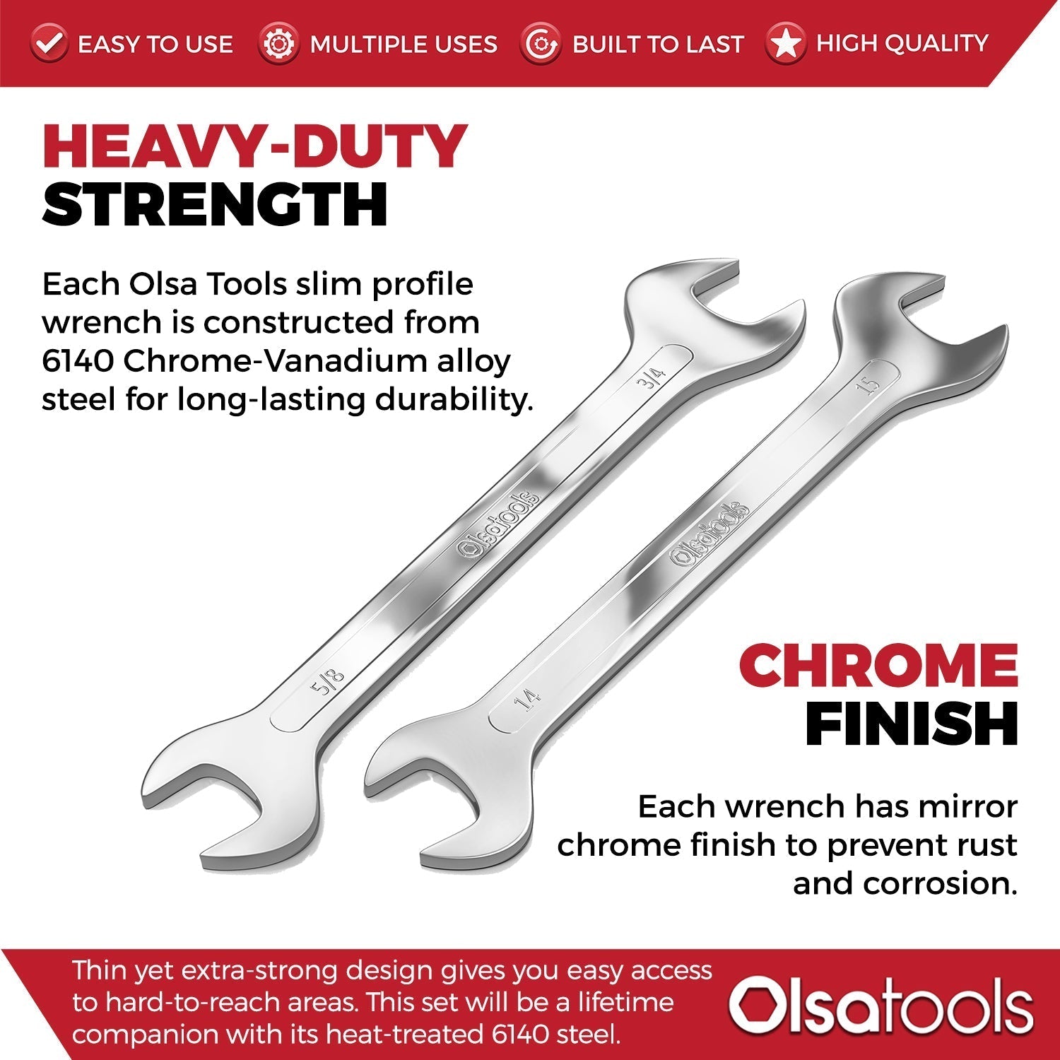Slim Profile Wrench Set | Olsa Tools | Olsa Tools