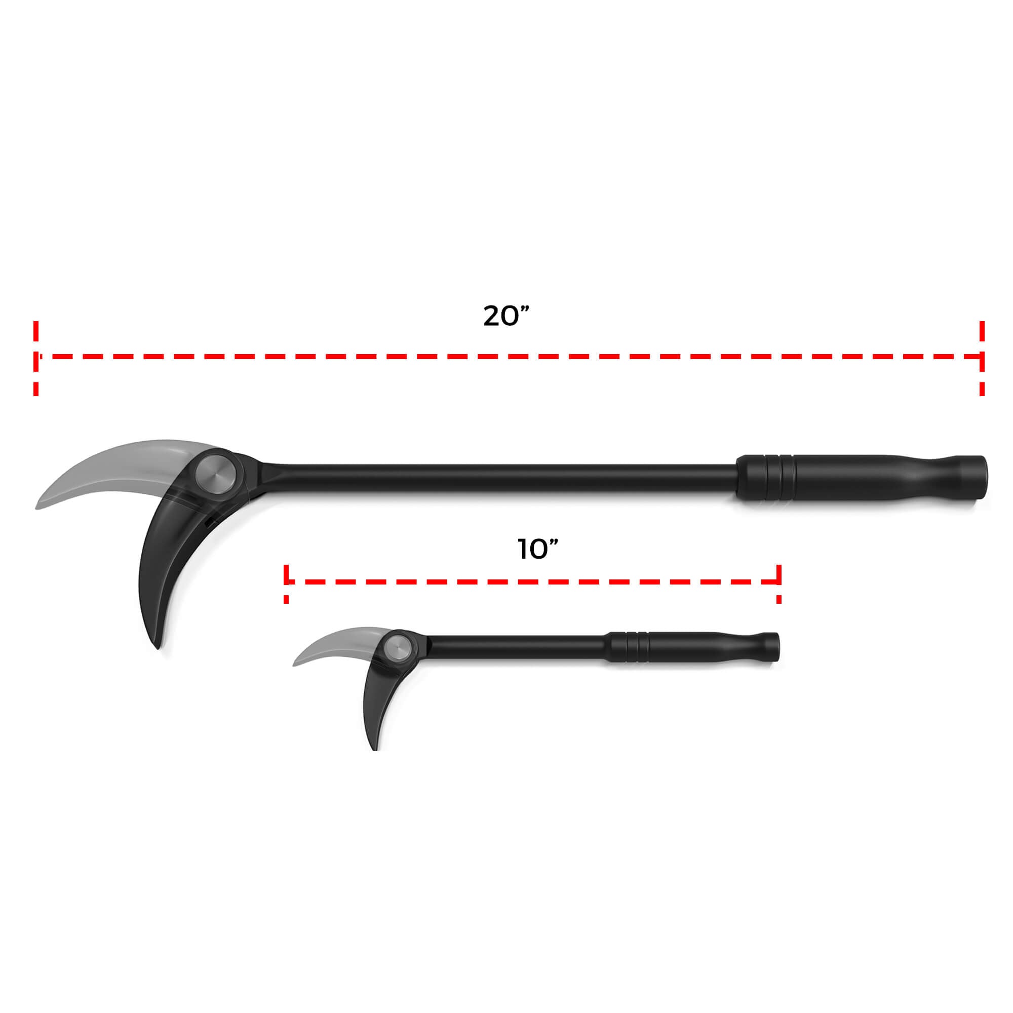 Olsa Tools 2 Piece Indexing Pry Bar Set | Heavy Duty 10" and 20" Long ...