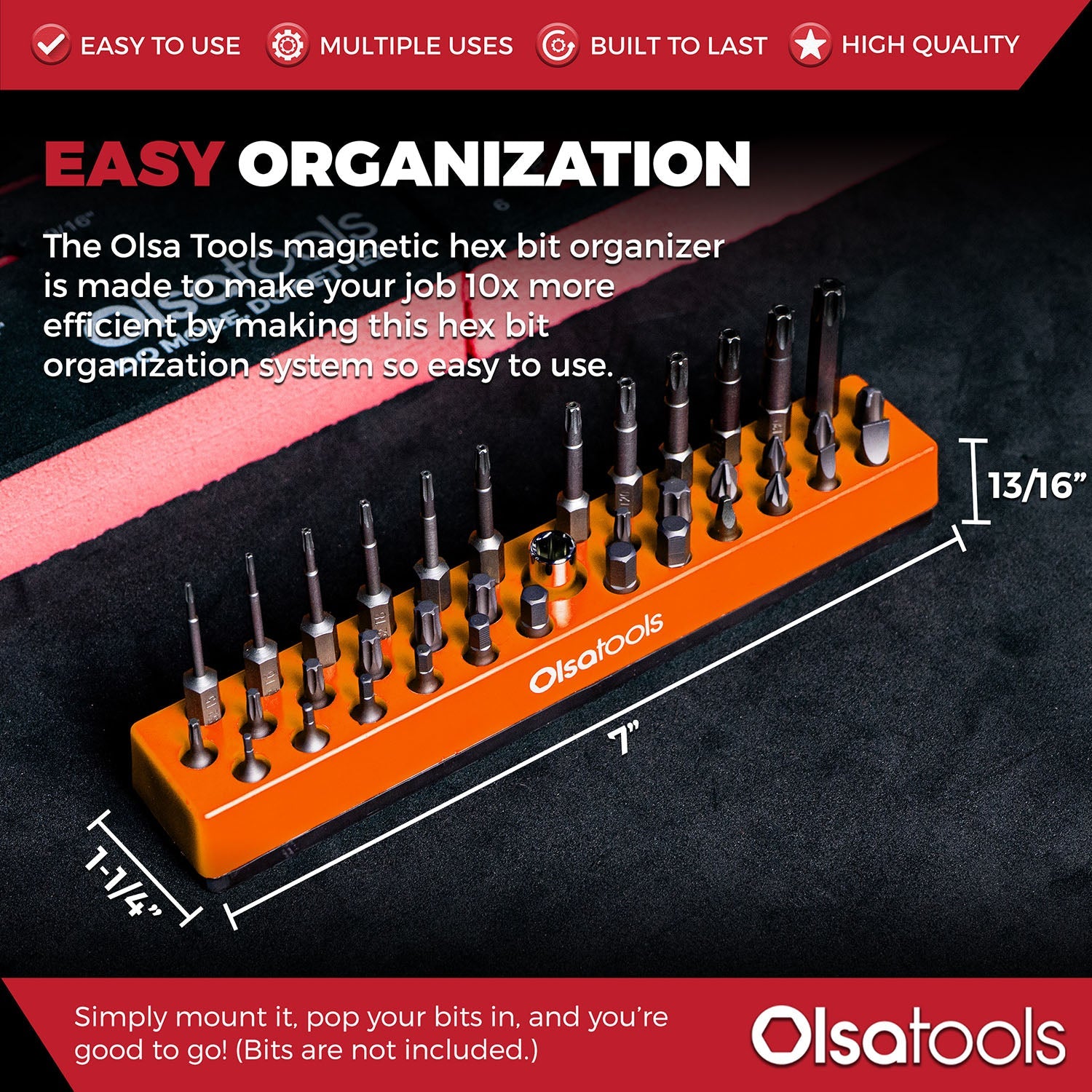 Hex Bit Organizer | Hex Bit Storage | Olsa Tools | Olsa Tools
