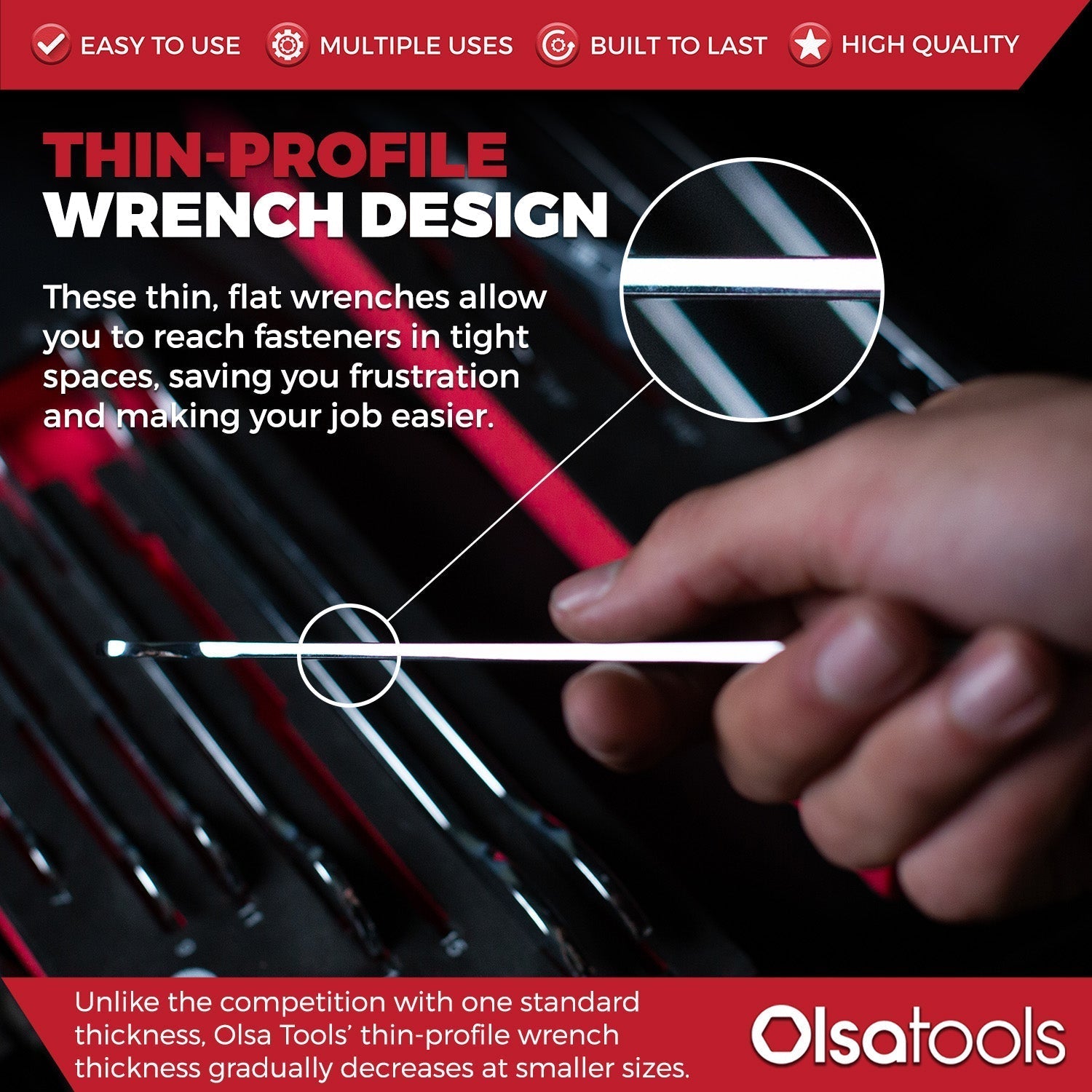 Slim Profile Wrench Set | Olsa Tools | Olsa Tools