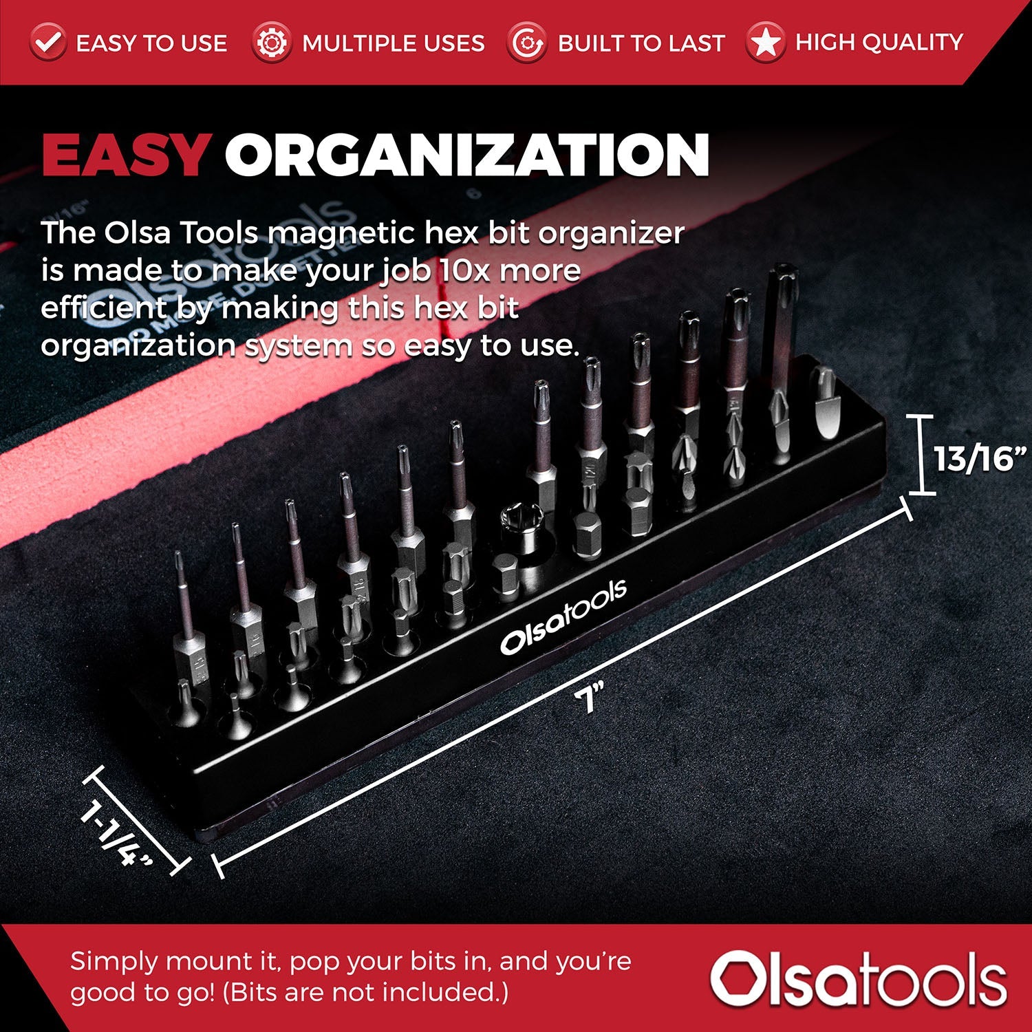Hex Bit Organizer | Hex Bit Storage | Olsa Tools | Olsa Tools
