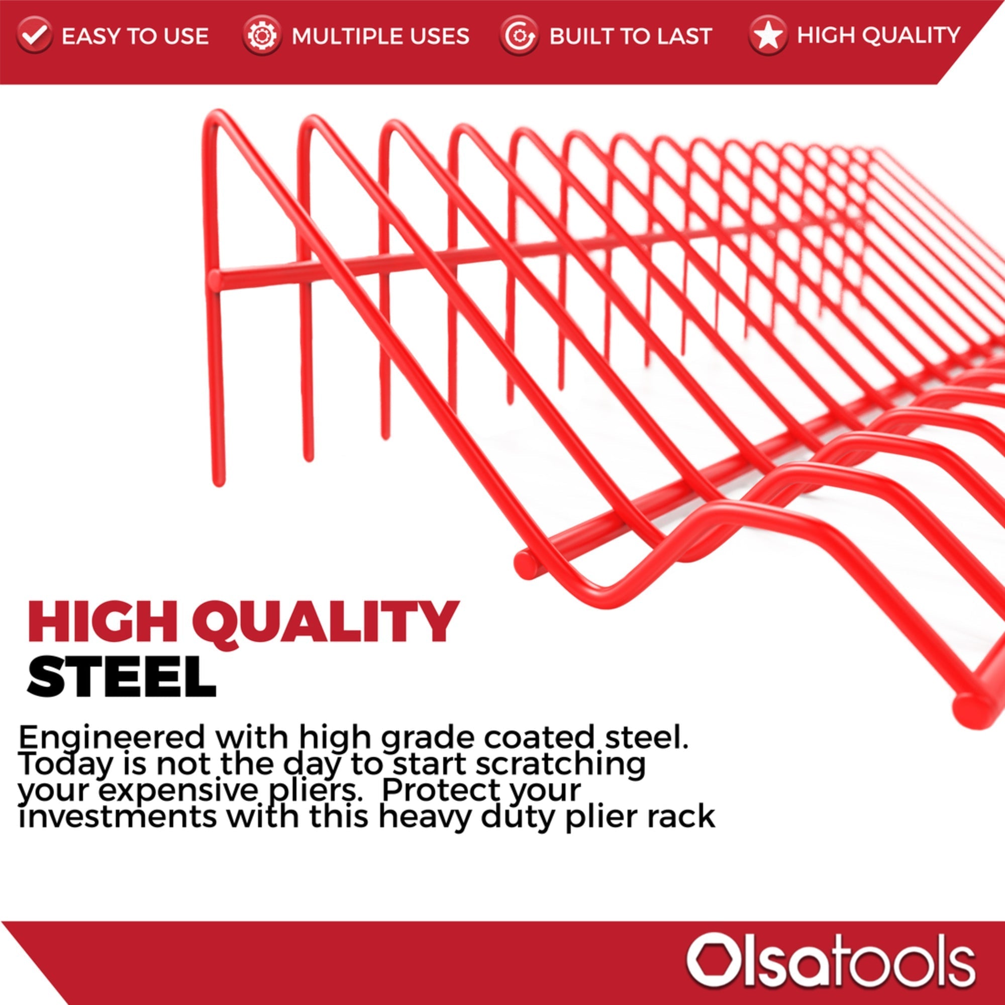 Plier Rack | Plier Organizer For Tool Box | Olsa Tools | Olsa Tools