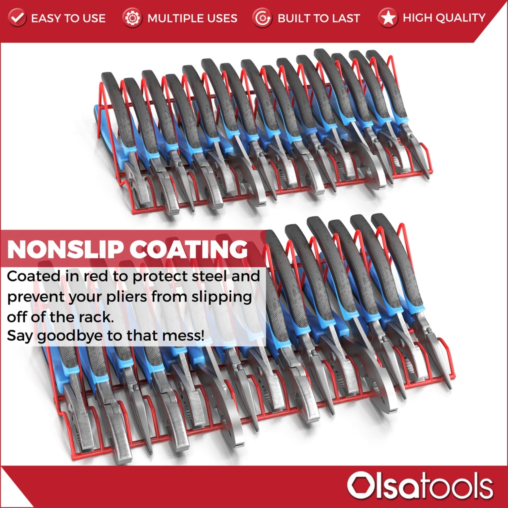 Plier Rack | Plier Organizer For Tool Box | Olsa Tools | Olsa Tools